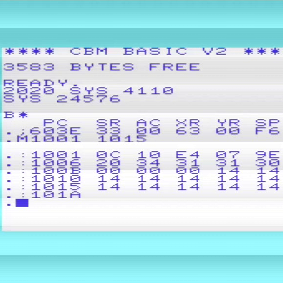 Adding Basic Stubs to Assembly Language on the Commodore VIC-20
