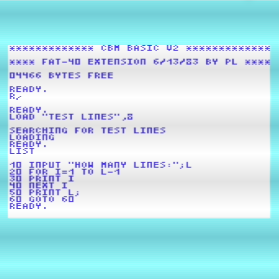 40 Columns in Basic on the Commodore VIC-20