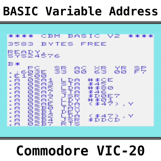 Getting the Address of BASIC Variables on the VIC-20