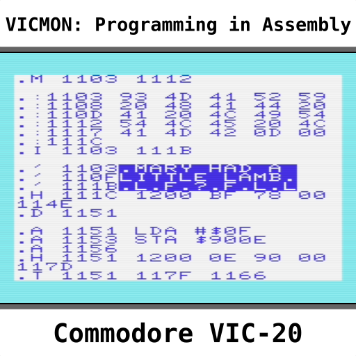 Programming in Assembly with VICMON on the VIC-20